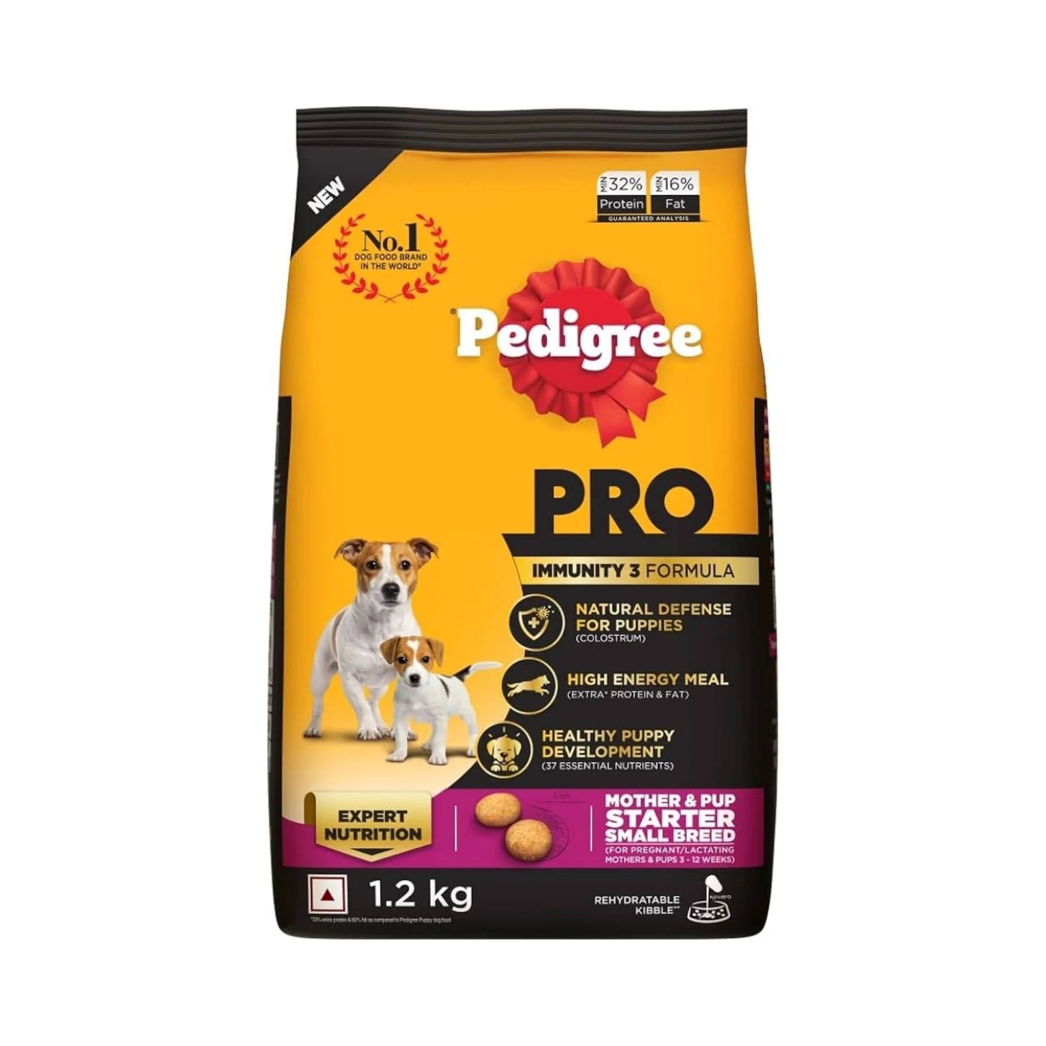 AnimealPEDIGREE PRO STARTER SMALL BREED DRY FOOD (L) - Up...